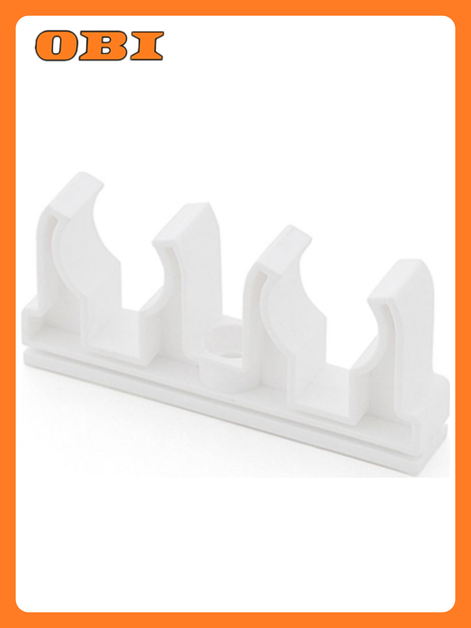 Опора для труб двойная PPR 25, белый, RTP