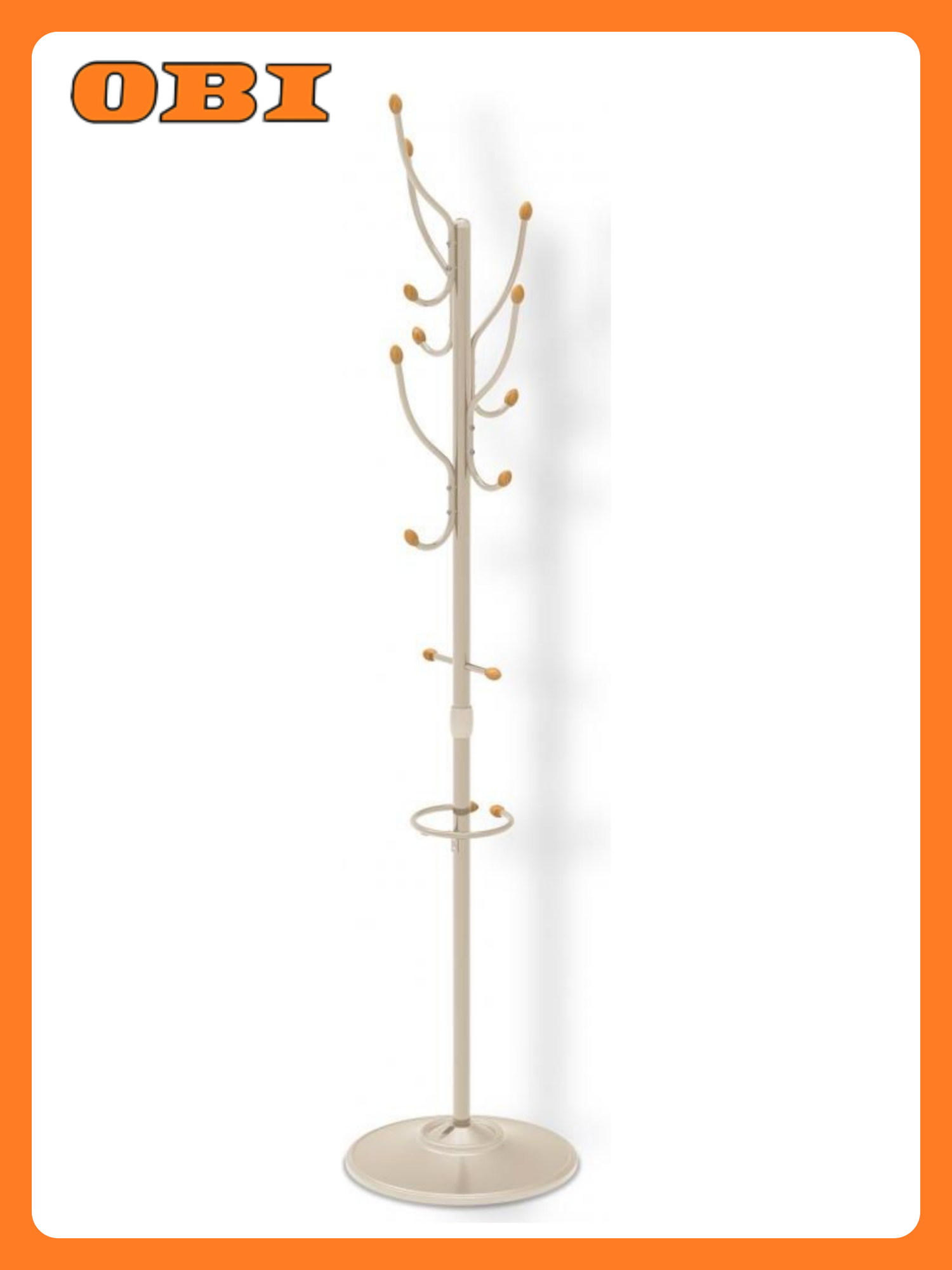 Вешалка Nika, для верхней одежды, с дополнительной перекладиной, золотистая, металл