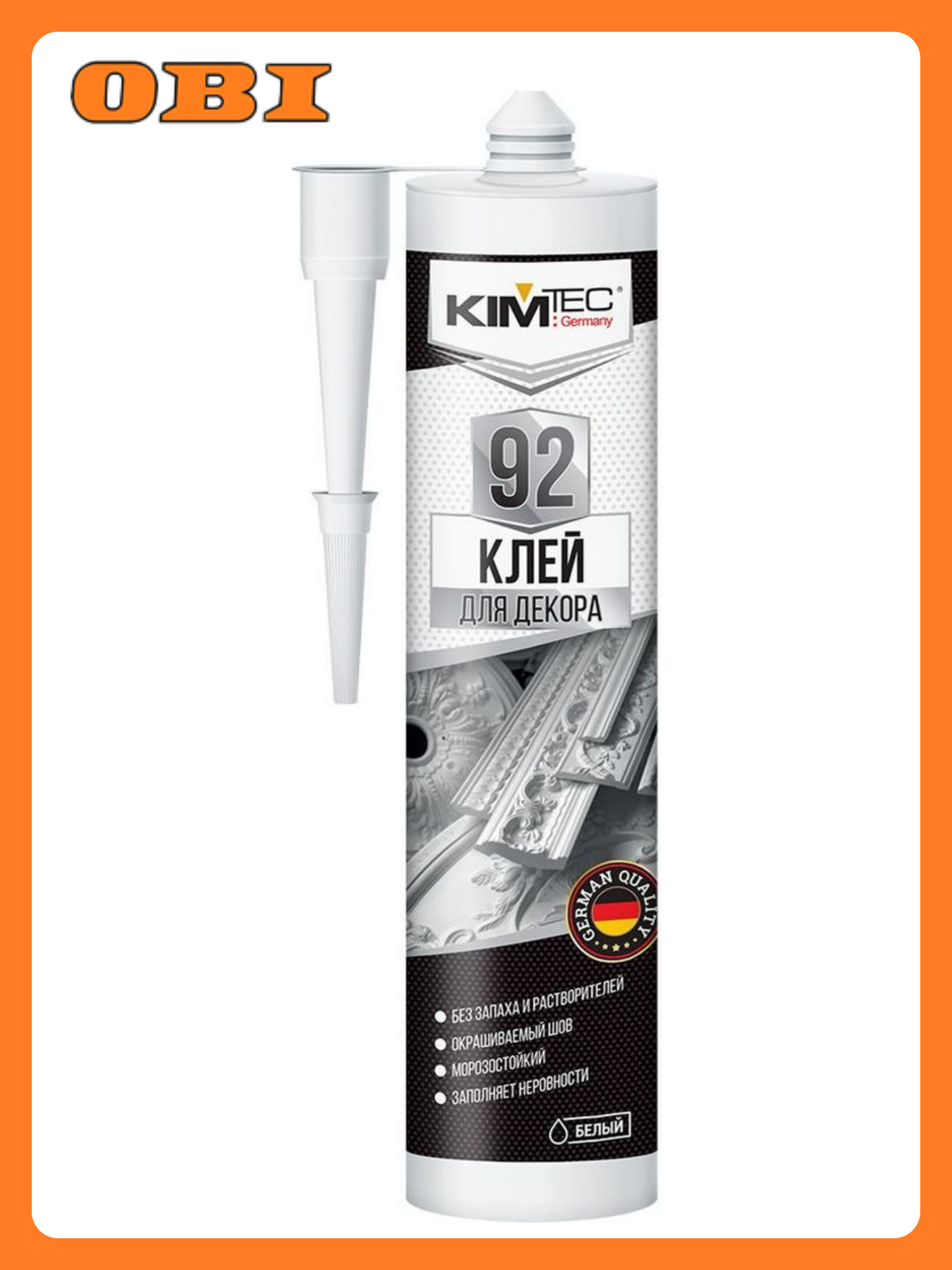 Монтажный клей KIM TEC 92 панели молдинги плитка бежевый 280 мл