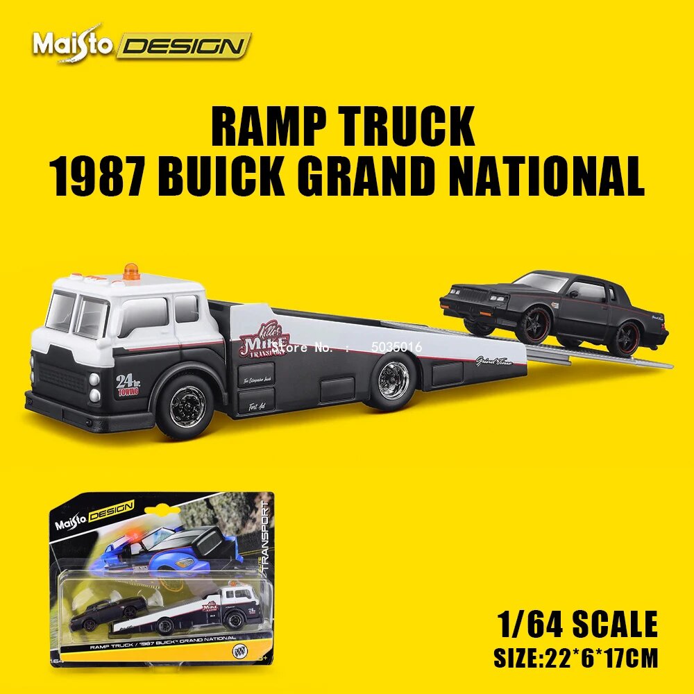 Maisto Ramp Truck 1987 Buick Grand National, черный