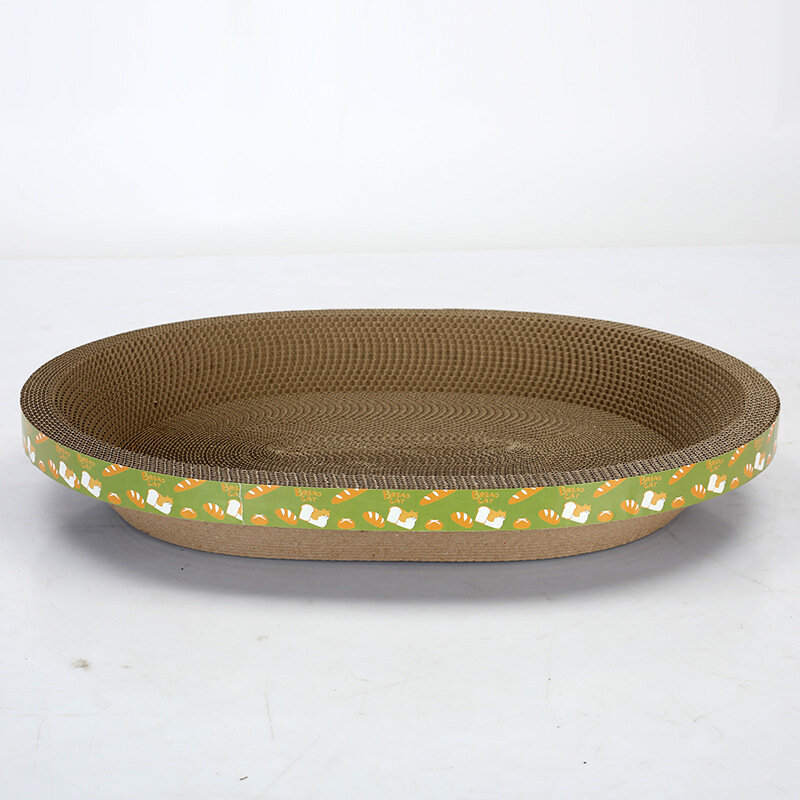 Круглая доска для царапания, износостойкая, не оставляющая шерсти, интегрированная миска для царапания, очень большая, устойчивая к царапинам доска для когтей, долговечная