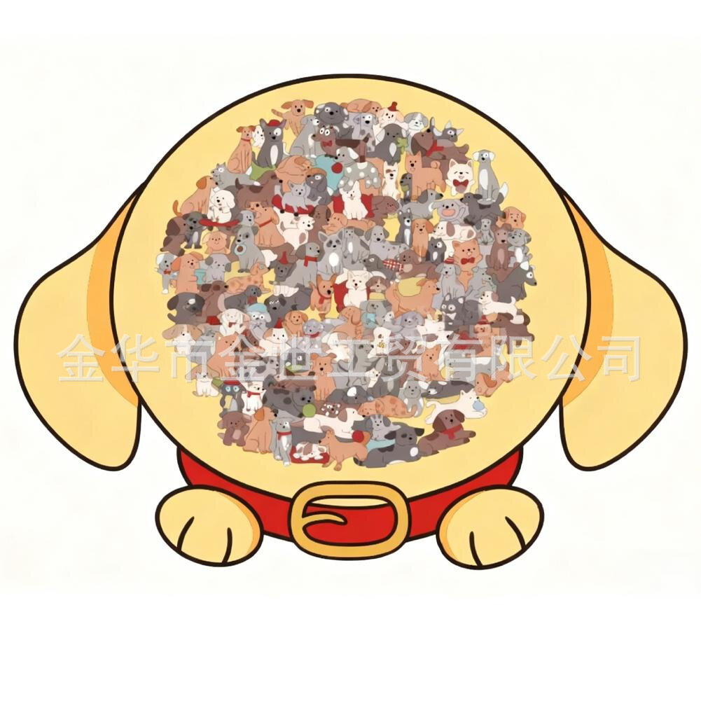 135-частный деревянный пазл в форме кошки в цветах Моранди