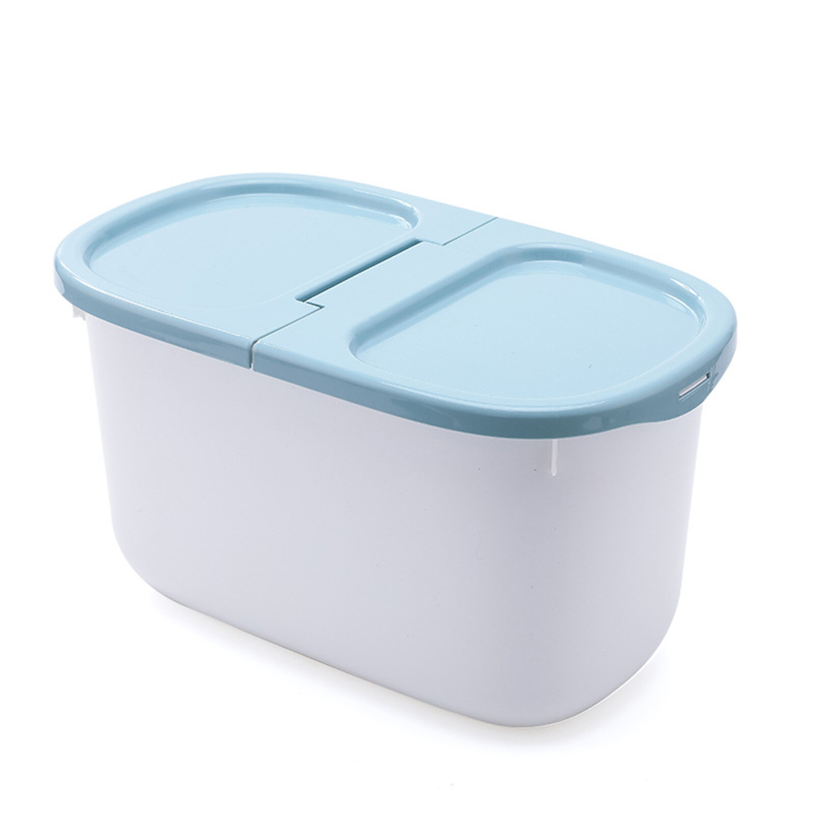 Контейнер для хранения пищи объемом 18 фунтов с герметичной крышкой и ручкой, для сухой пищи, муки, риса, корма для домашних животных, материал PP, цвет розовый/синий/серый