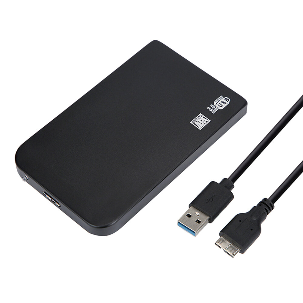 Корпус для жесткого диска Slim 6Gbps из алюминия 2.5" SATA SSD HDD внешний USB 3.0 со Кабелем USB черный синий серебристый красный 11.7*7.2*1cm 40g 15.2*10*3.2cm 108g