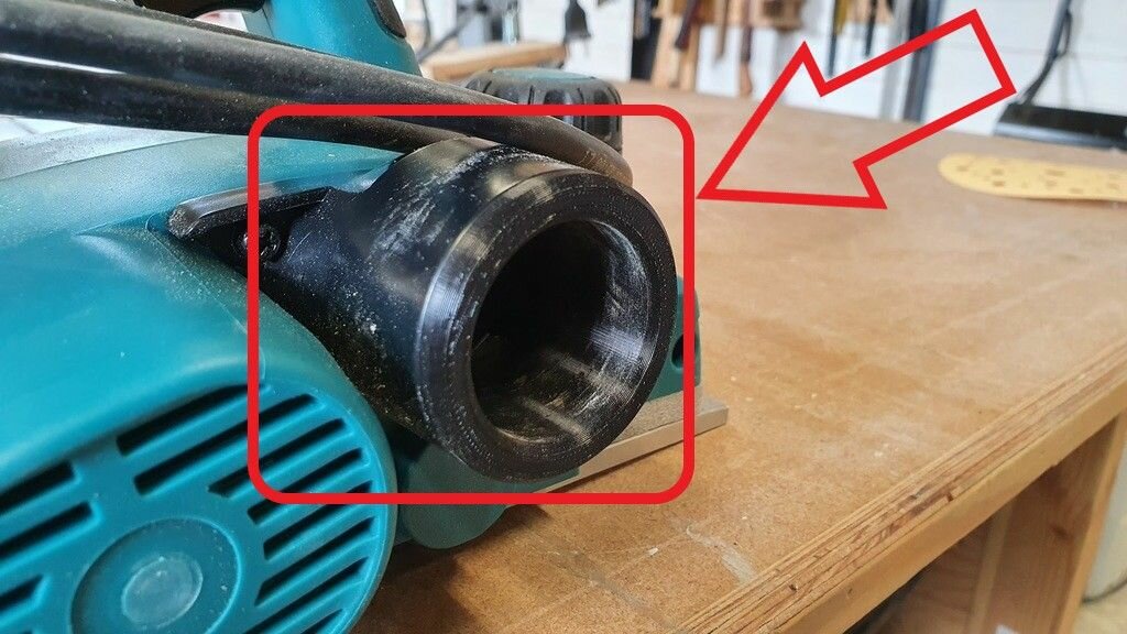 Адаптер пылеотвод для рубанка Makta KP800J к Festool