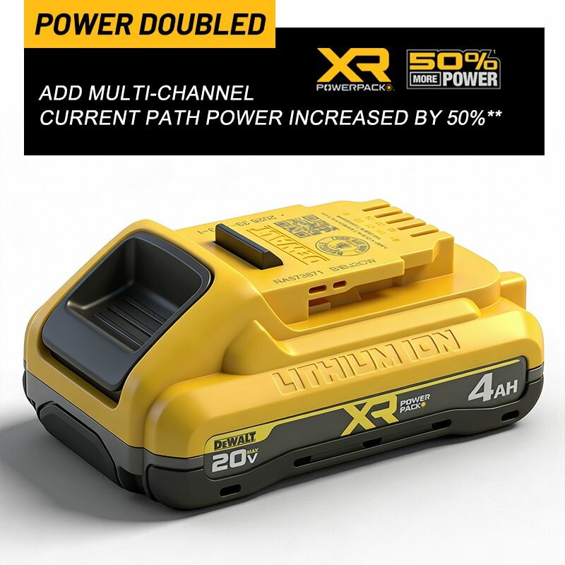 Аккумулятор DCB2104 20V MAX XR POWERPACK 4AH, литий-ионный, мощность увеличена на 50％，