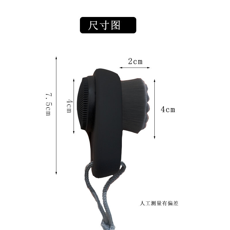 Двусторонняя щетка для умывания лица, силиконовая щетка для очищения лица, ручной массажный очищающий инструмент, мягкая силиконовая щетка для умывания лица