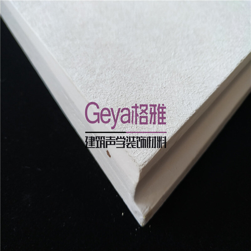 Потолок из стекловолокна с подвесным краем, скрытые акустические панели из стекловолокна, огнестойкие и изолирующие, влагостойкий акустический потолок