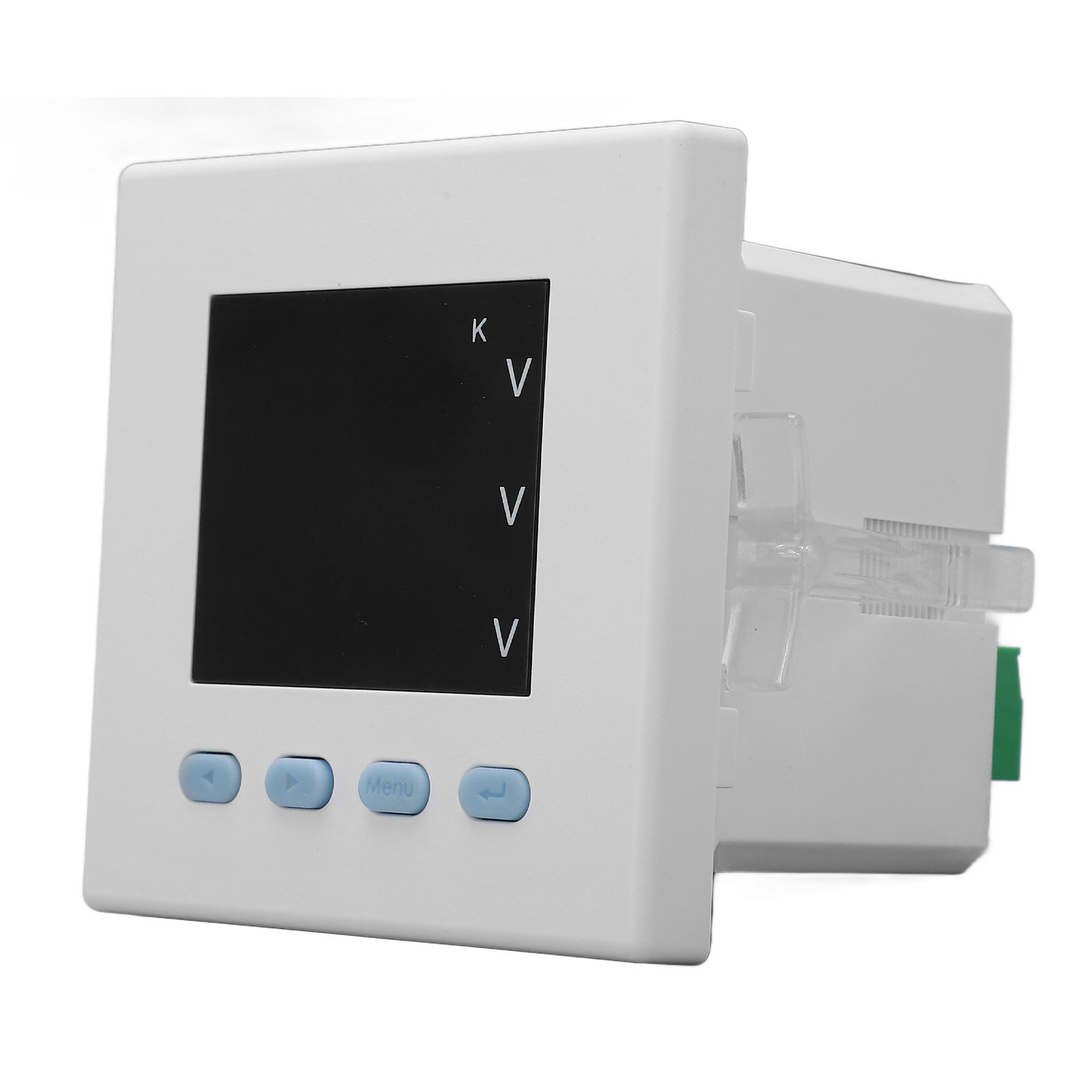 Интеллектуальный цифровой вольтметр, 3 фазы, переменный ток 220 В, монитор потребления электроэнергии с белым огнестойким корпусом из АБС-пластика для дома