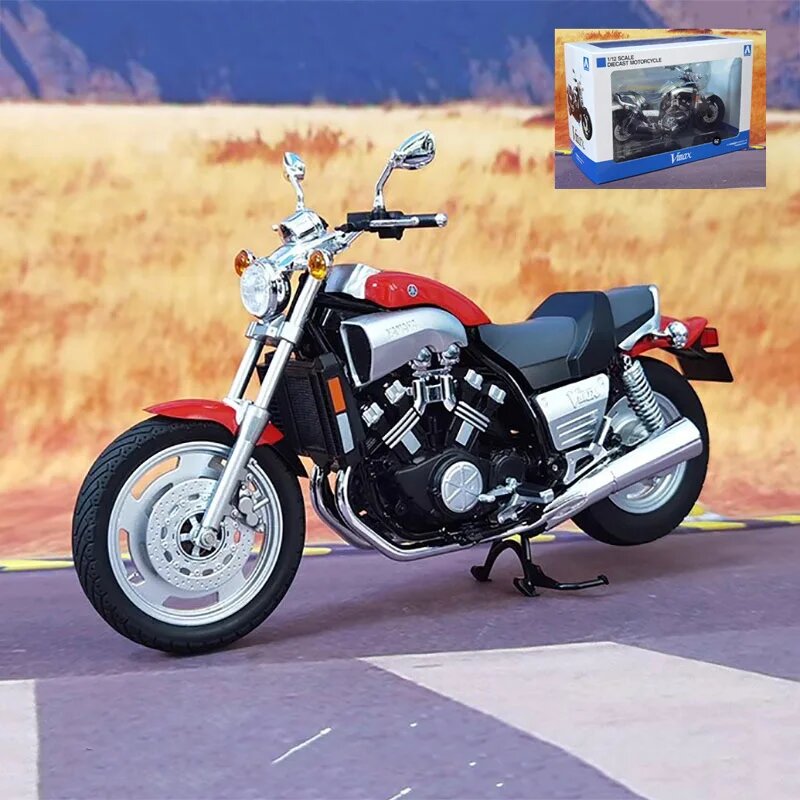 Maisto 1:12 Yamaha Vmax металлический мотоцикл Red retail box