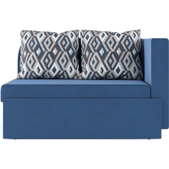 Кушетка Stolline Столлайн Фан синий/подушки ромб синий