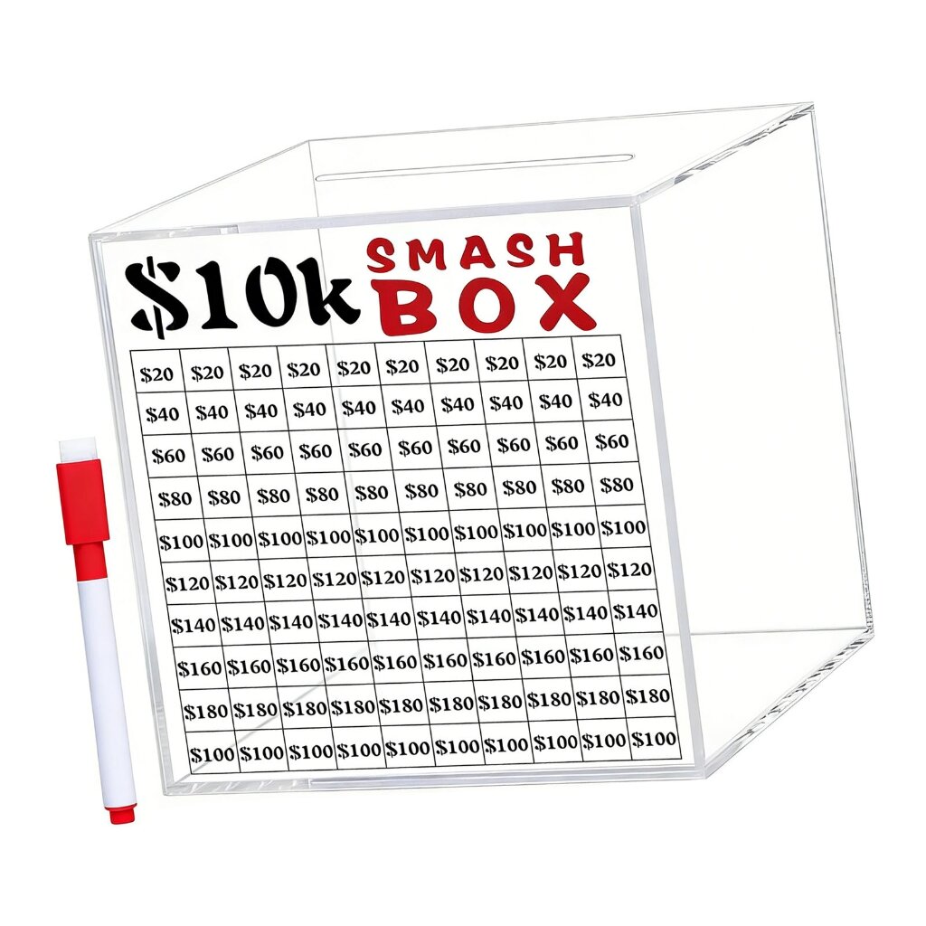 Копилка-сейф на 10 тысяч, большая копилка для взрослых, коробка для накопления 10000, сейф для денег