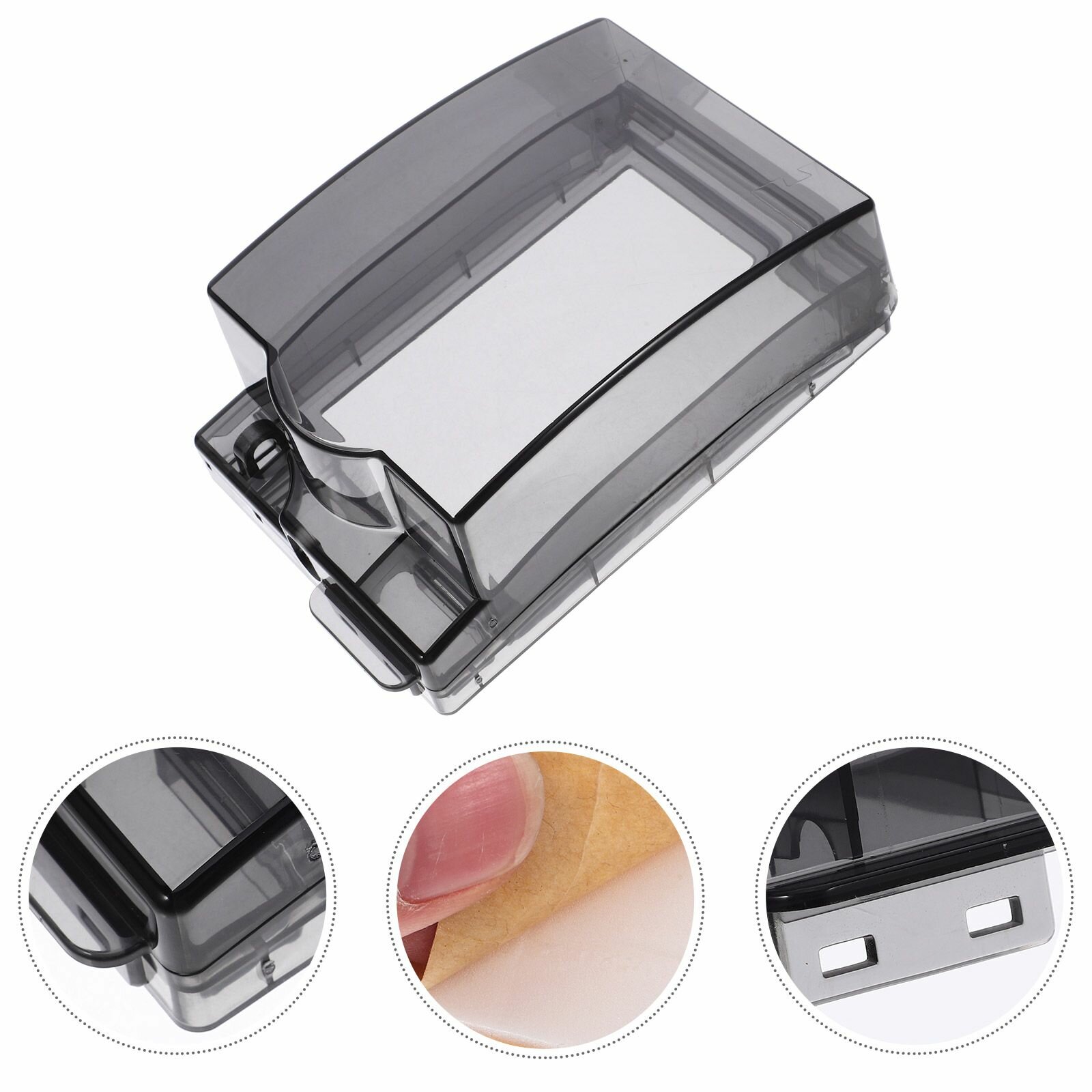 Защитный кожух для электрической розетки из пластика, водонепроницаемый, черный