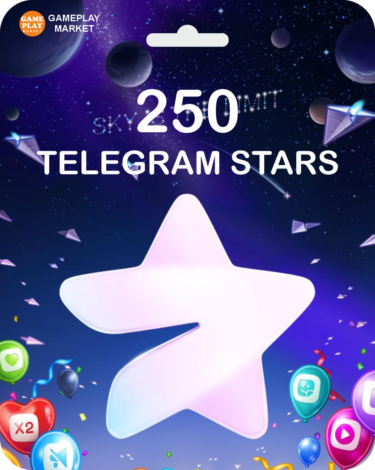 Telegram звезды 250 - покупка звезд для вашего аккаунта выгодно и быстро / Telegram Stars 250
