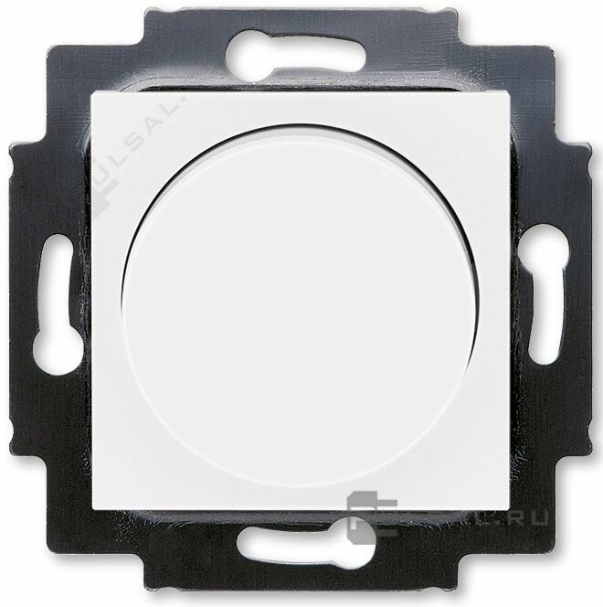 Светорегулятор (диммер) 60-600 Вт ABB с возможностью управления с 2-х мест пластмасса белый / ледяной