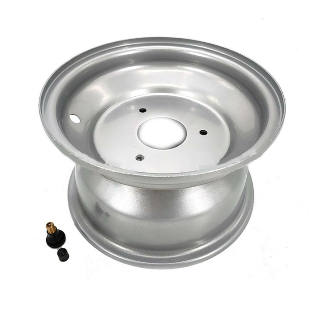 Колесо стальное 8 дюймов для мотоцикла, Серебро - 19x7,8 Серебряный 3