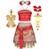 Детский костюм Моаны, 11-12T (Tag 160), цвет Moana Dress 4
