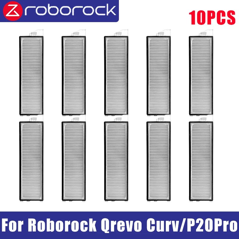 10шт. Фильтр Roborock Qrevo Curv/P20Pro, Цвет: 10PCS