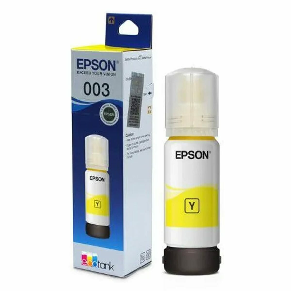 Чернила Epson 003 C13T00V498 для СНПЧ Epson L3210/L3216/L3218, желтые