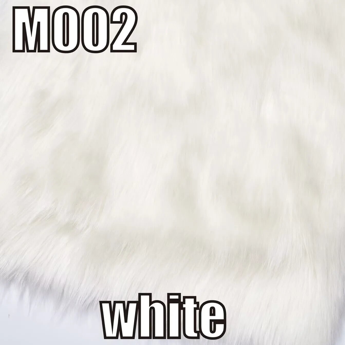 Искусственный мех белый Moonfur, 4 см, m002 white, half yard
