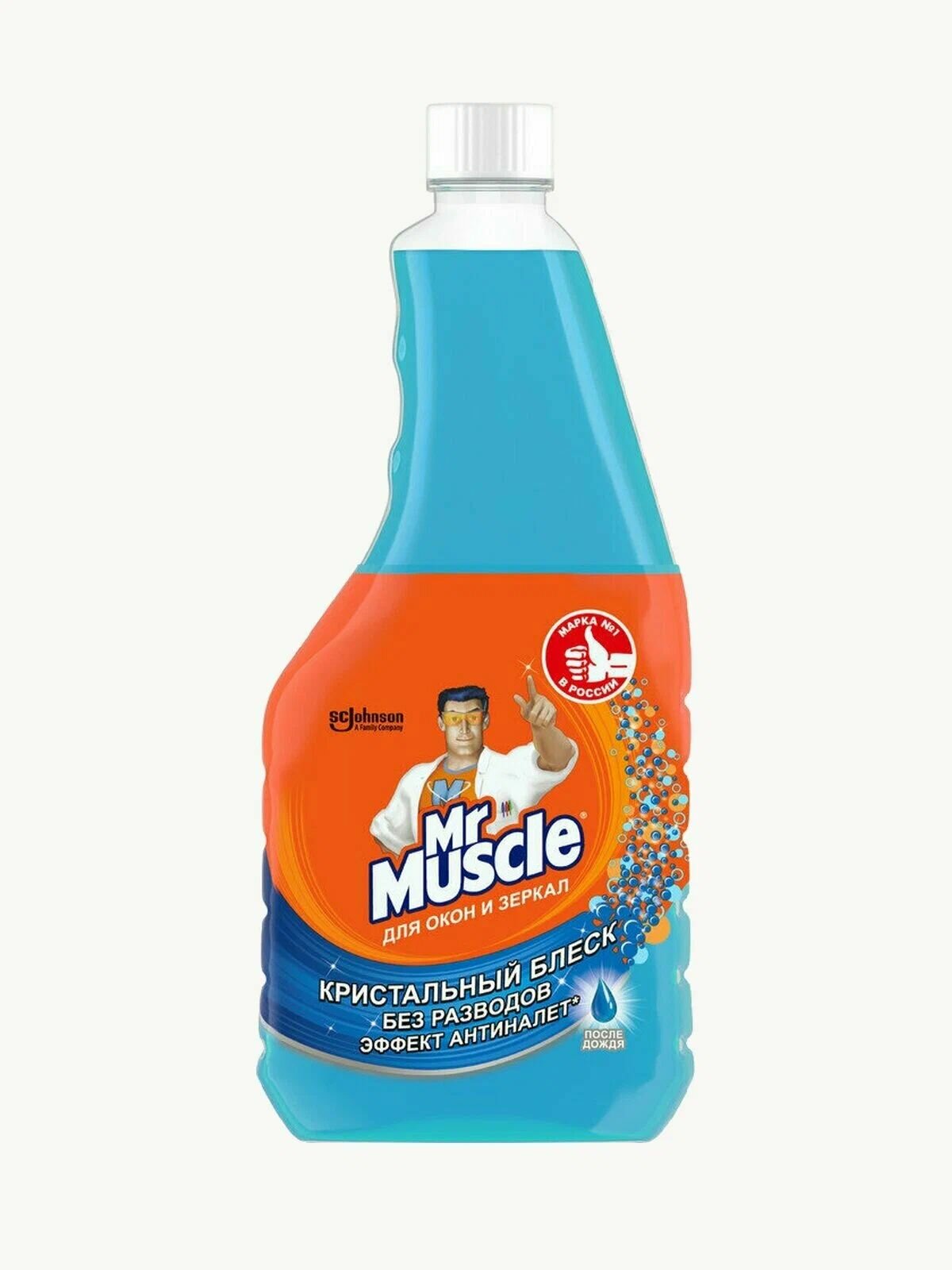 Mr. Muscle Средство для мытья стекол После дождя, запасной блок, 530 мл