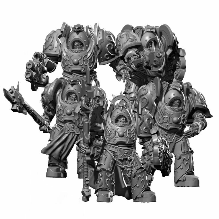 Терминаторы Hermes Paladins Warhammer 40000 / набор миниатюр для настольной игры