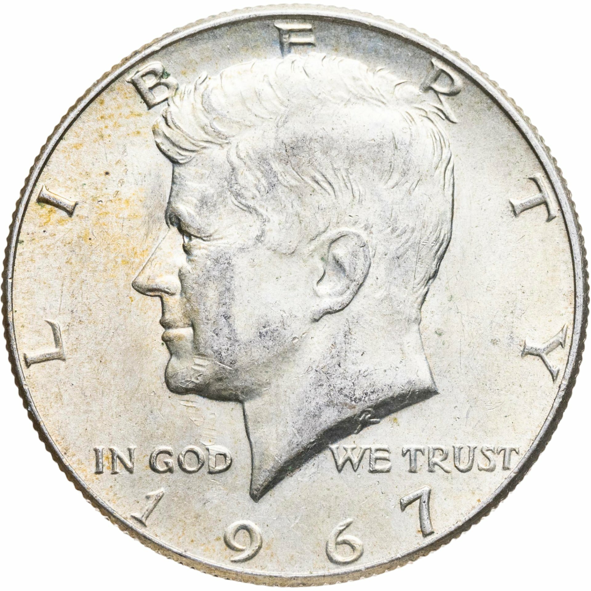 США 50 центов 1/2 доллара, half dollar 1967 Kennedy Half Dollar Кеннеди, Серебро 400, в сохранности AU-UNC