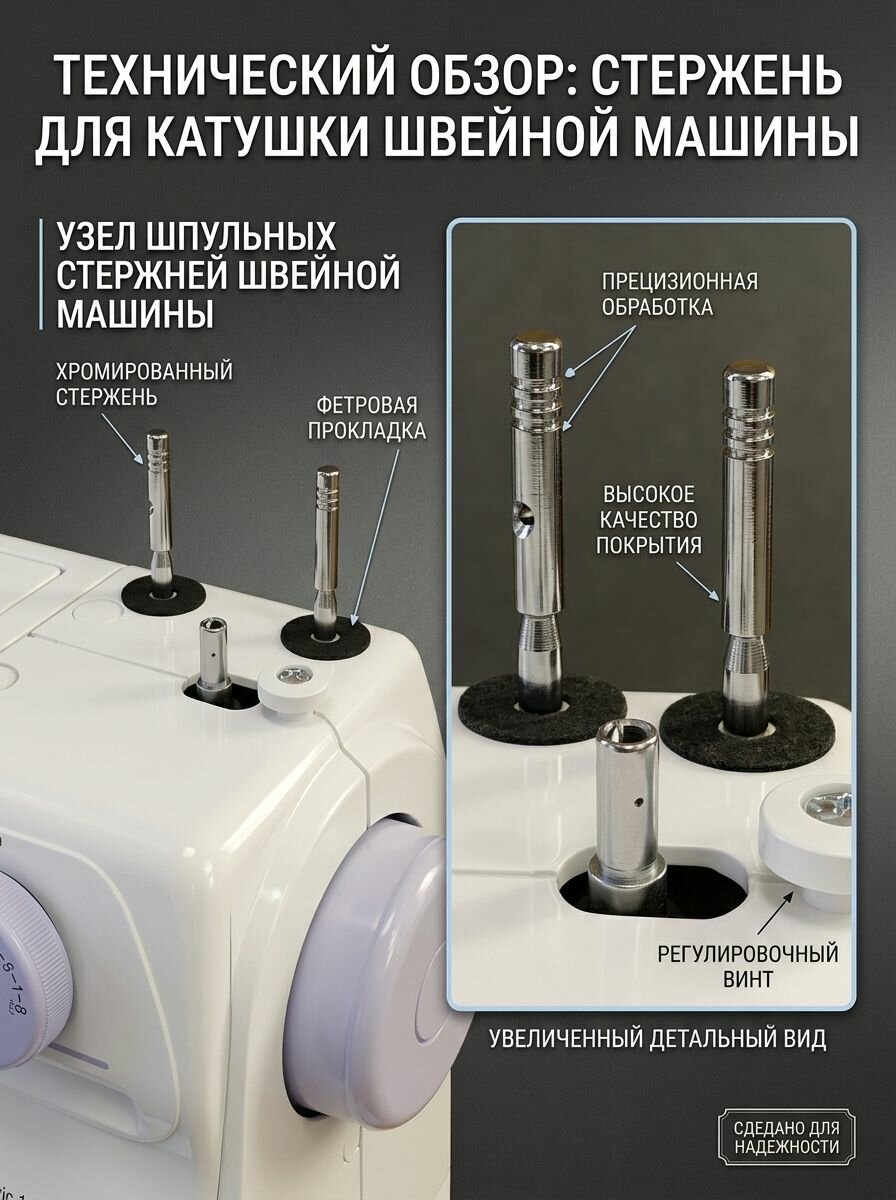 Катушкодержатель для швейной машины 2 штуки — фото 1