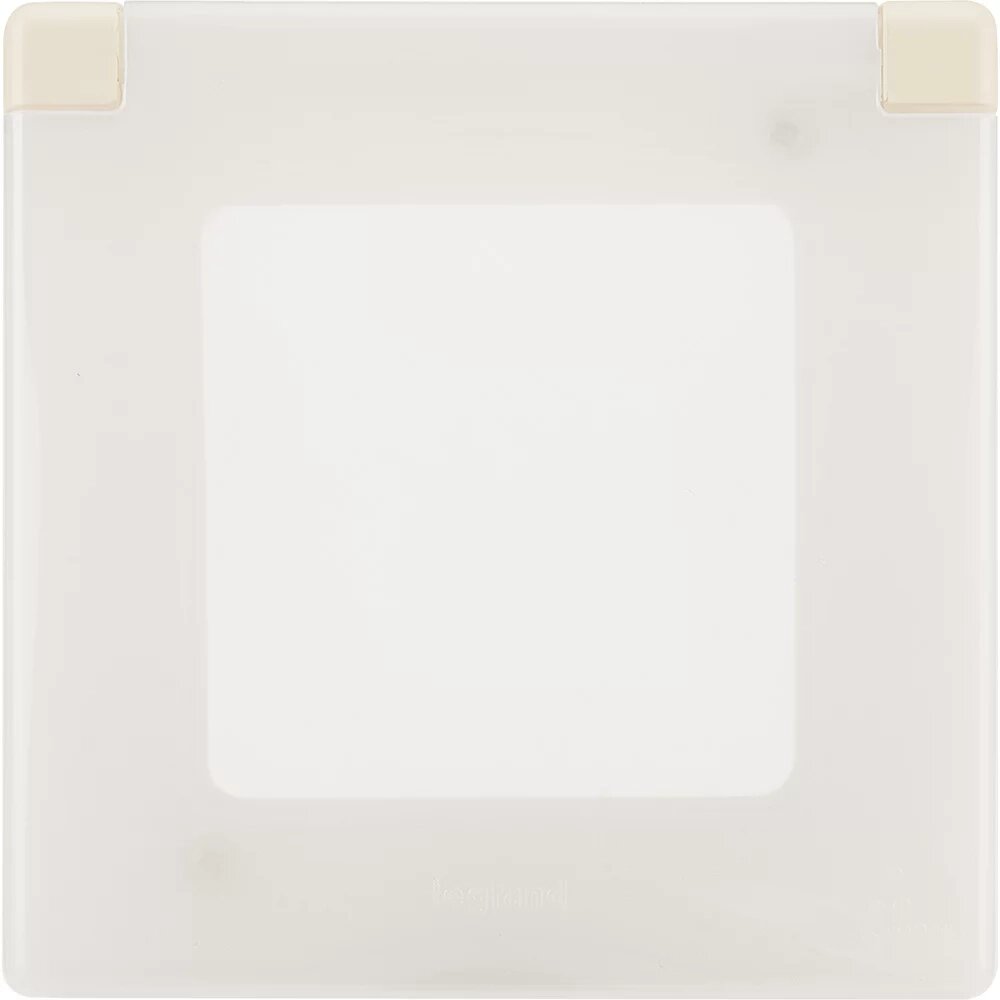 Рамка 1-постовая Legrand Inspiria с защитной крышкой IP44, Слоновая кость
