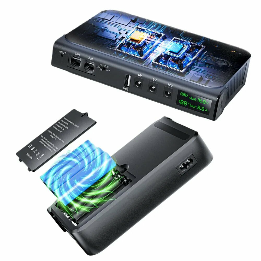 UPS с выходами USB и DC, 36 Вт, совместим с оборудованием NAS