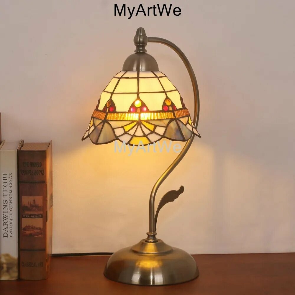 Лампа настольная MyArtWe M133W Абажур в стиле ретро