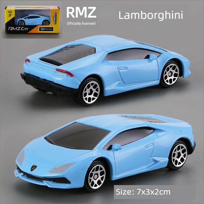 Модель автомобиля RMZ 3inch из сплава, масштаб 1/64, имитационная модель спортивного автомобиля, игрушечный
