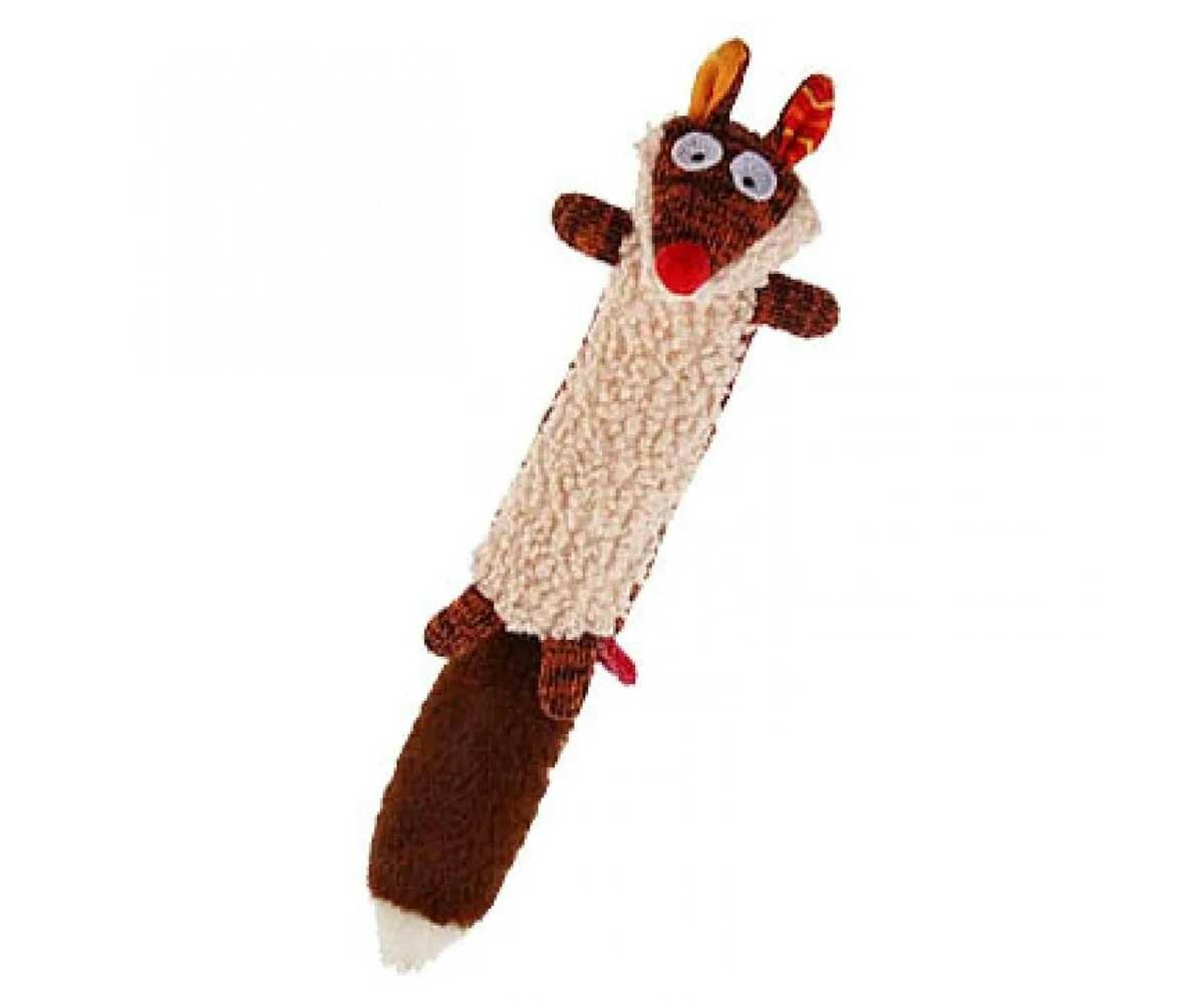 Игрушка Gigwi белка с пищалкой 75535