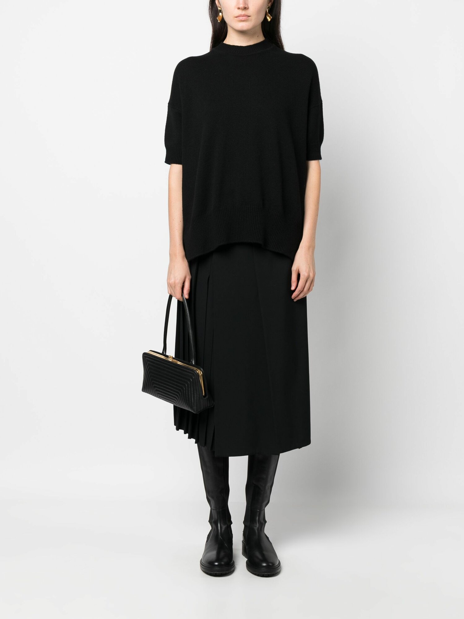 Топ Jil Sander, размер S, black/black — фото 1