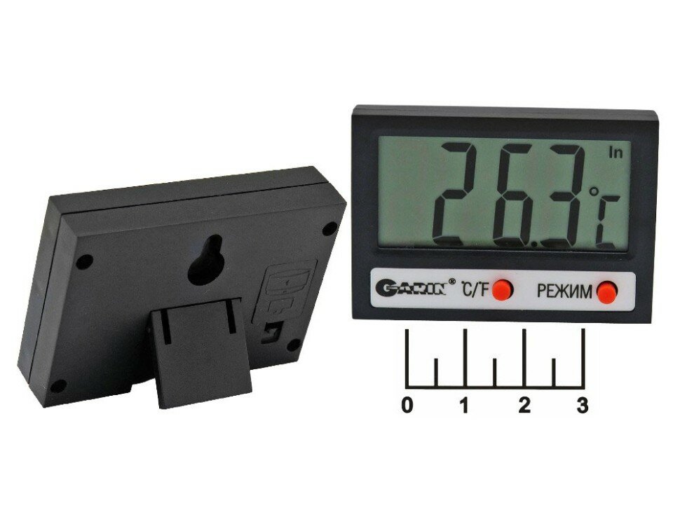 Термометр-гигрометр электронный TC-1 + часы