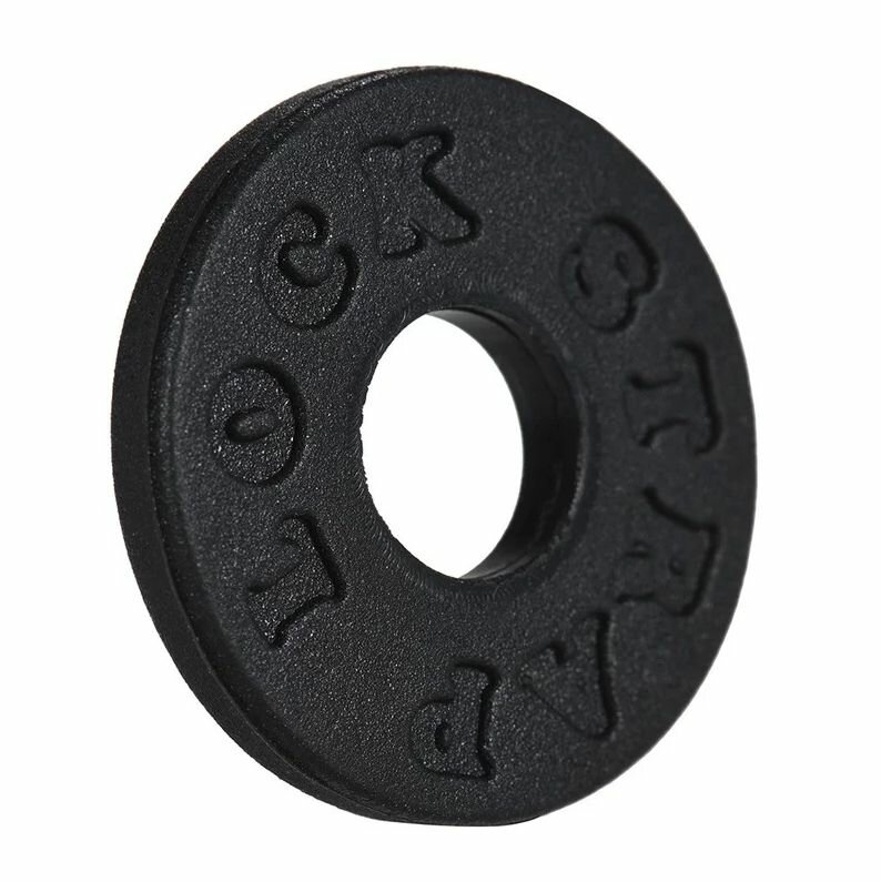 Противососказывающее кольцо гитарного ремня черное (4 шт)