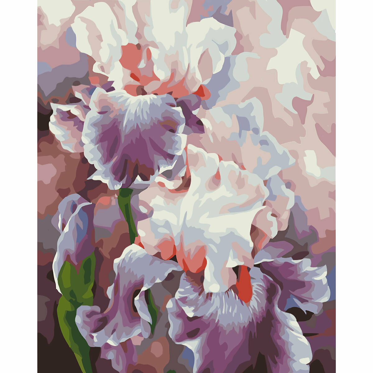 S118 - Набор для рисования по номерам 'Ирисы, абстракция' Марсель Сингатуллин, 40*50см, Cristyle