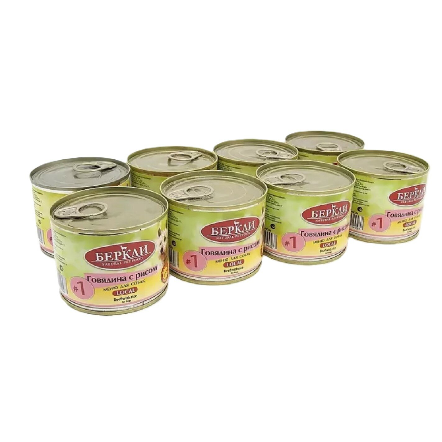 Berkley консервы для собак №1 говядина с рисом,200г*6шт