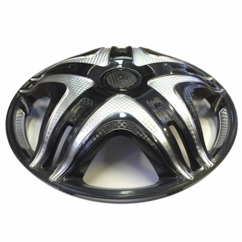 Автомобильные колпаки на диски дакар супер блэк выпуклые (перед) R16", , в комплекте 2 колпака