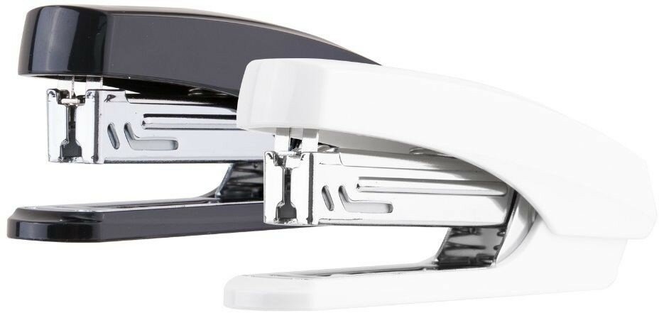 Степлер Deli E0238 N10 (12листов) встроенный антистеплер ассорти 50скоб коробка