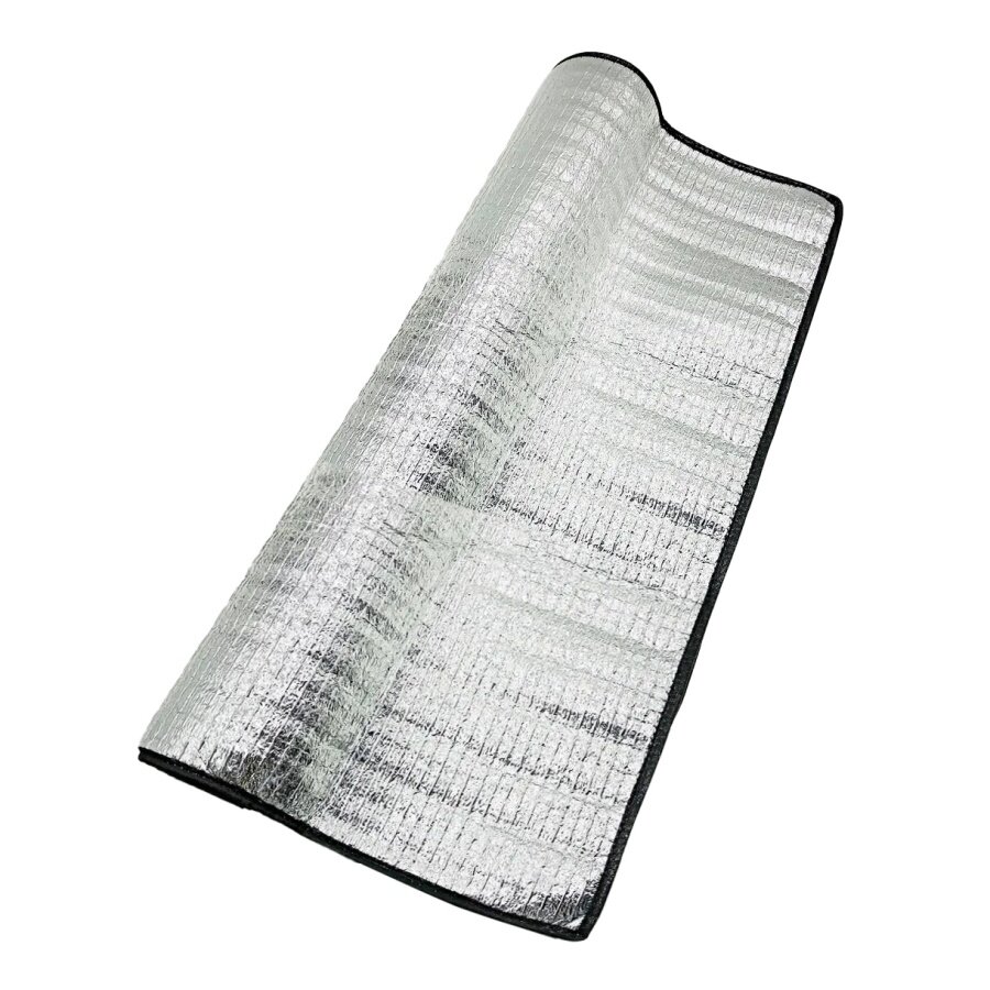 Коврик туристический 120 х 190 х 1 см с алюминиевой фольгой - применяют в качестве подстилки для отдыха на природе, во время походов, ночевок в палатке.