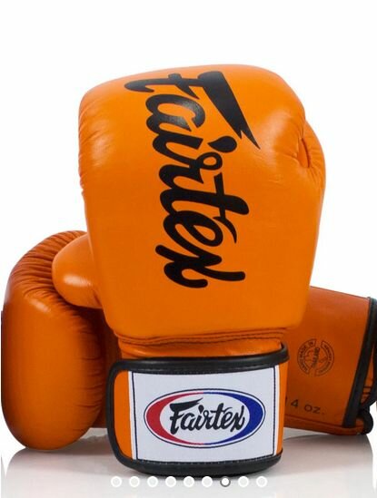 Боксерские перчатки Fairtex BGV19 оранжевый 14 унций