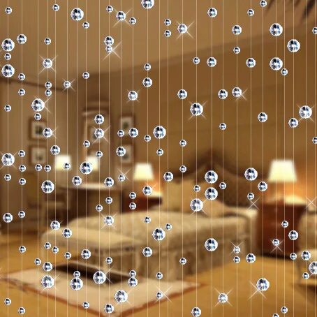 Хрустальные бусины FAWNUOS 6 шт. Transparent White