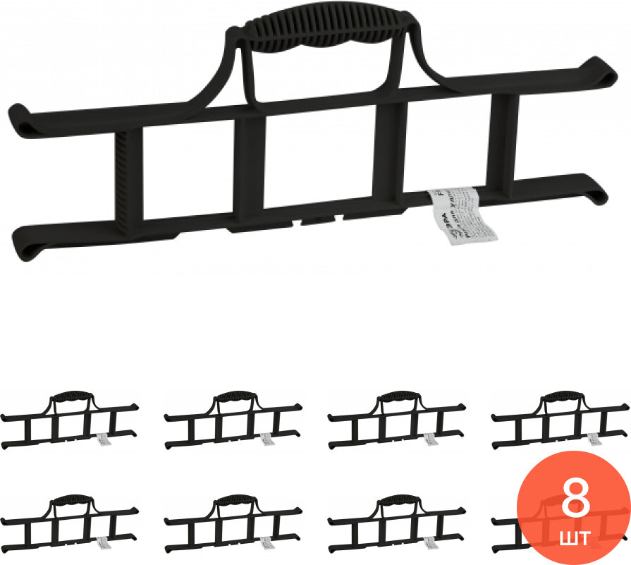 Рамка силового удлинителя с ручкой черная FR-1 ЭРА Б0047877 (комплект из 8 шт)