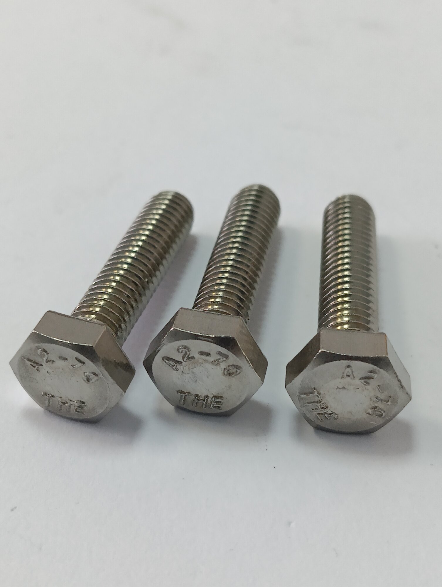 Болт из нержавеющей стали DIN 933 A2-70, размер 6х25 (20 шт)