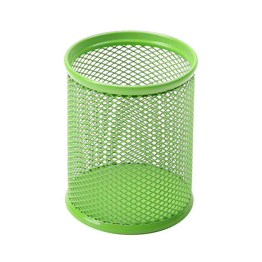Подставка-стакан для ручек ORANGE PEEL металлическая зеленая (ORANGE PEEL HY6802C GN)