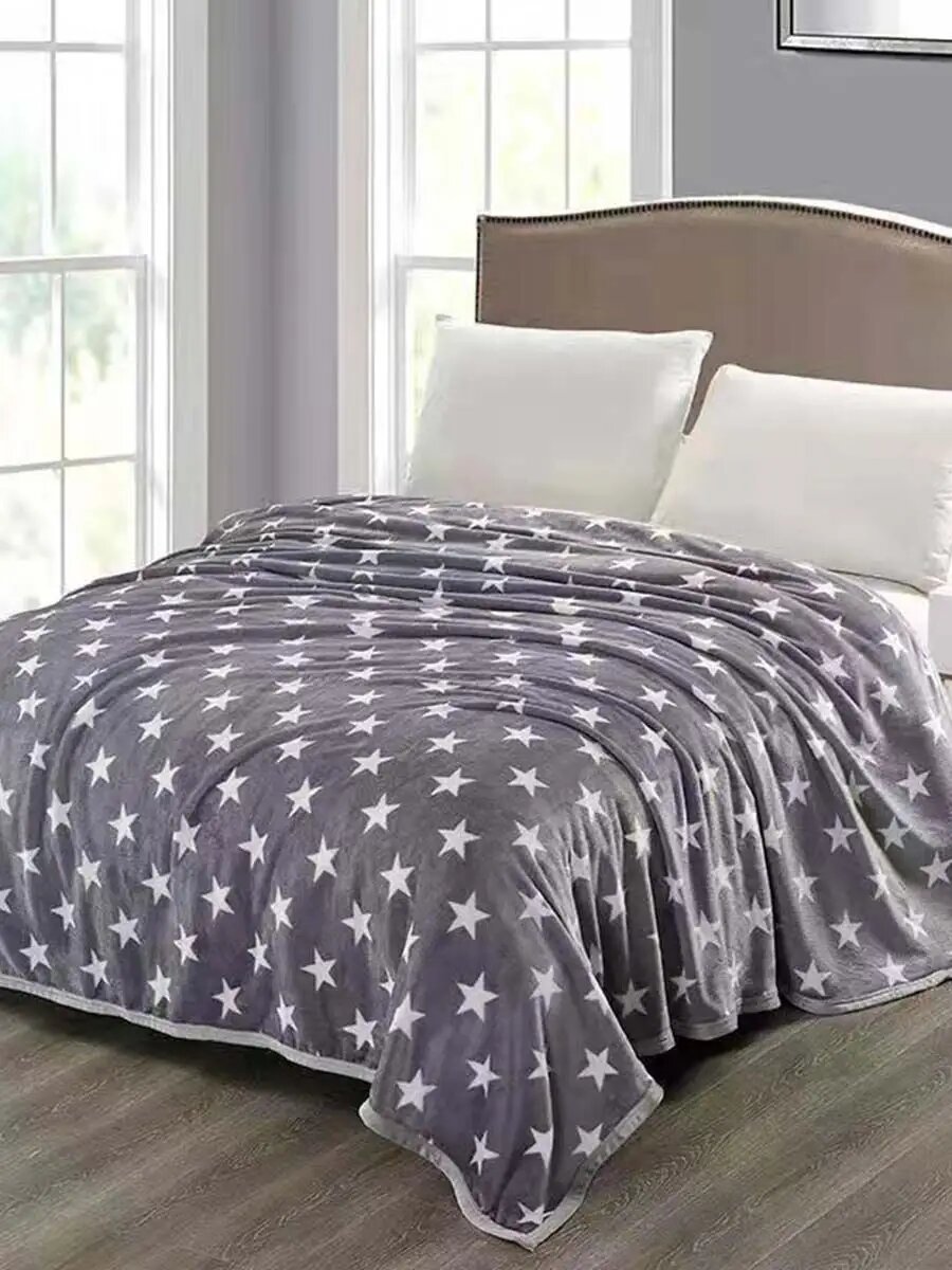 Плед 150х200 плюшевый на кровать Lindo