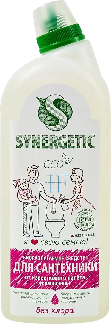 Средство чистящее для сантехники Synergetic 1 л