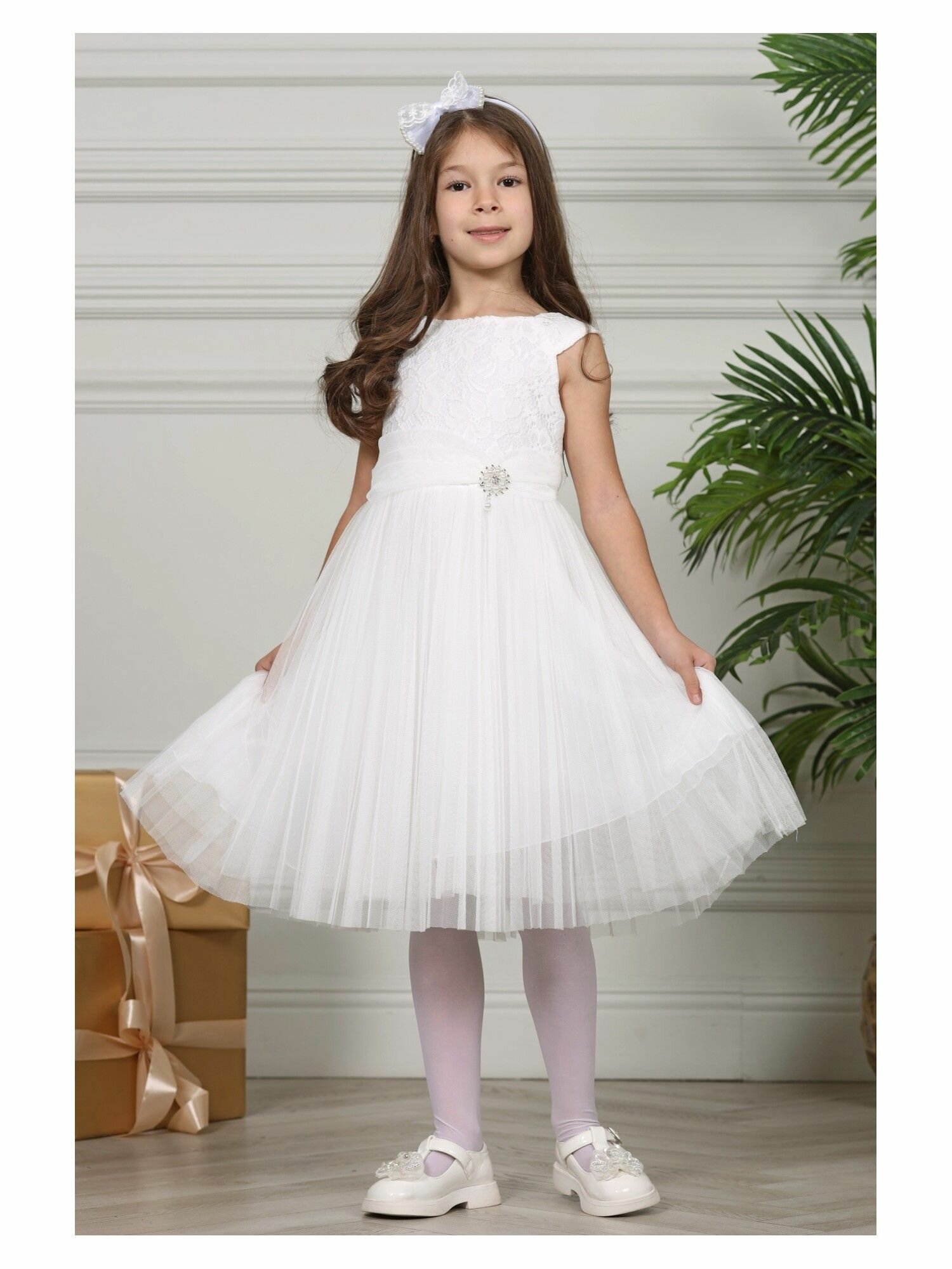 Платье MaxLine Базовая коллекция, размер 28/116, айвори — фото 1