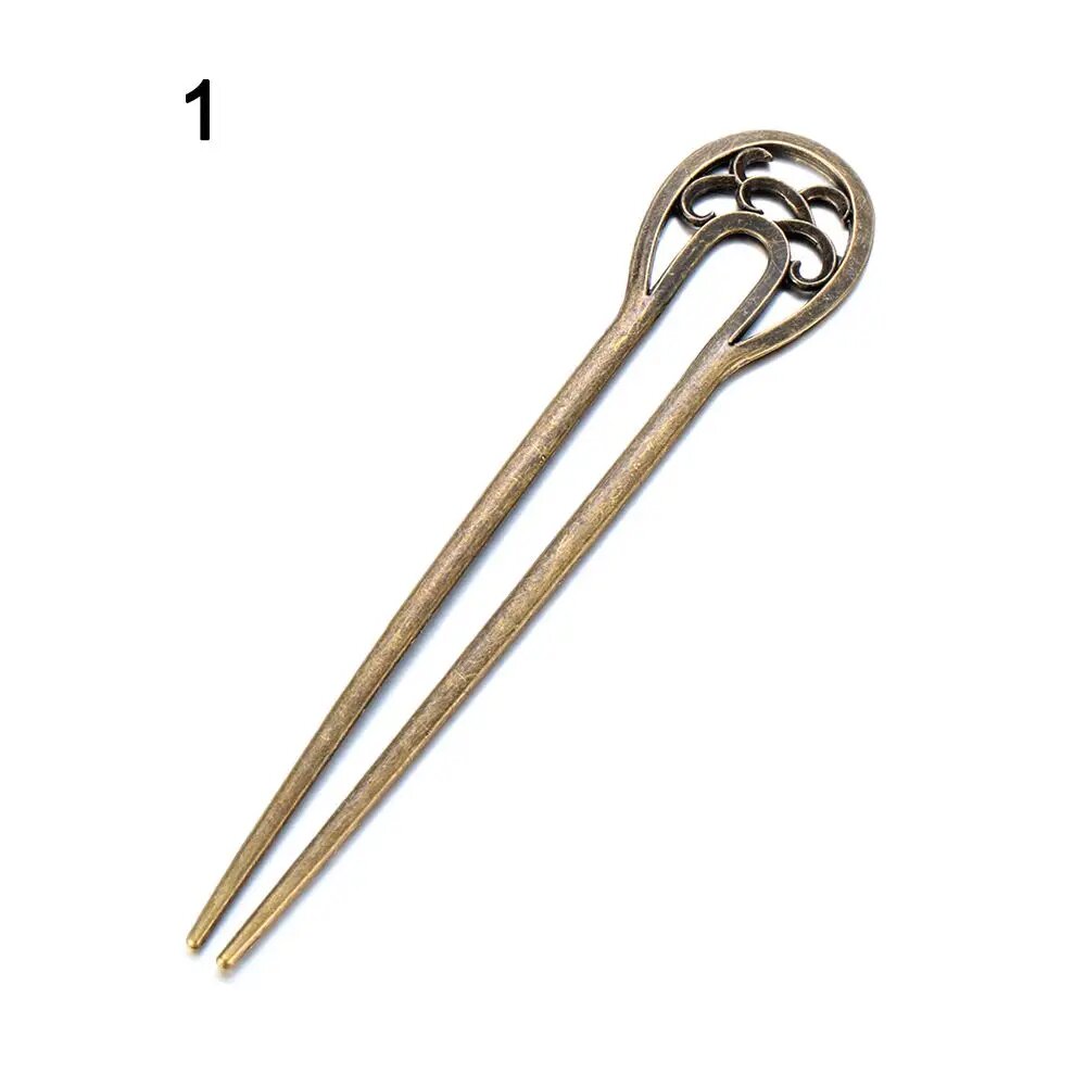 Винтажные бронзовые заколки для волос, Metal color: 1
